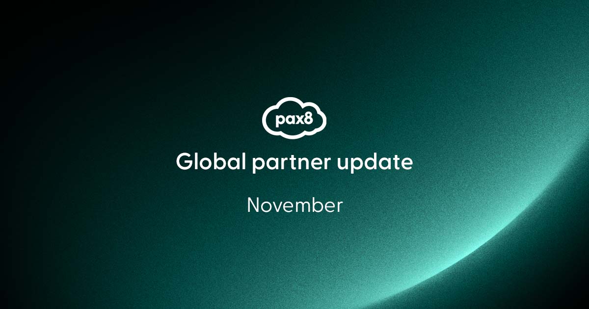 November MSP partner update| Pax8 Blog